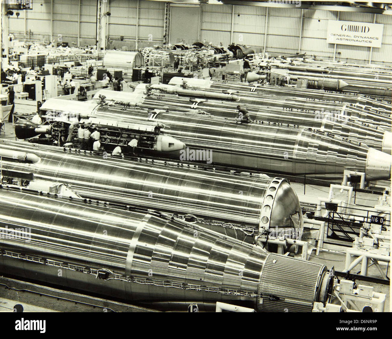 The Convair/General Dynamics Atlas missile was developed between 1955 ...