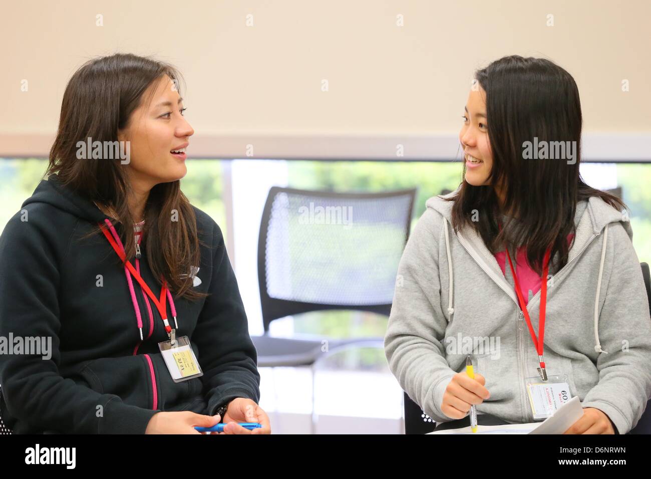(L-R) Tomoka Takeuchi (JPN), Sara Takanashi (JPN), APRIL 21, 2013 : The ...