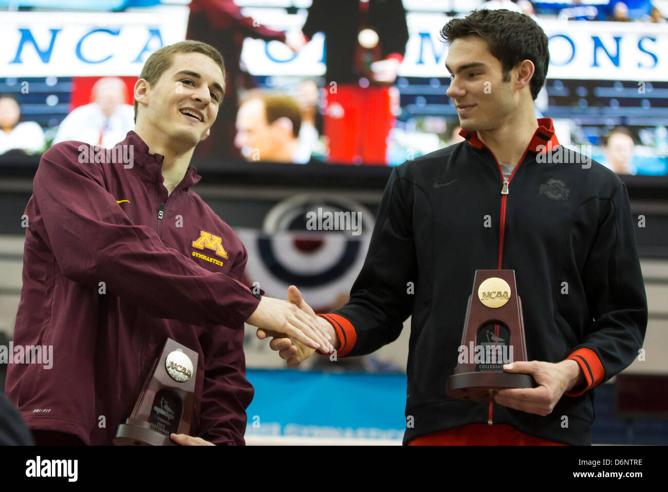 April 21, 2013: Ohio State Buckeyes Michael Newburger, with his first ...
