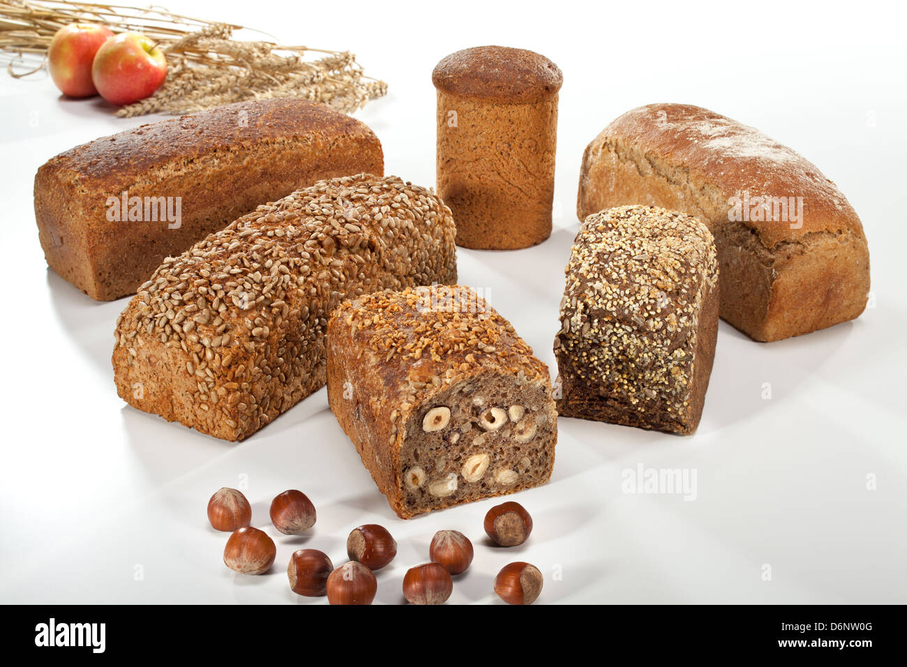 Riedlingen, Germany, various types wholemeal bread Stock Photo - Alamy