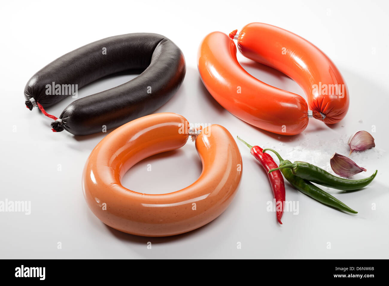 Meat sausage ring hi-res stock photography and images - Alamy