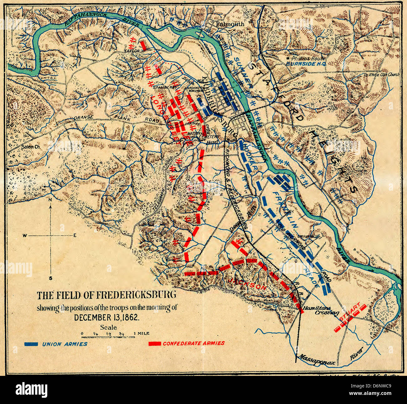 Fredericksburg Va Civil War Map