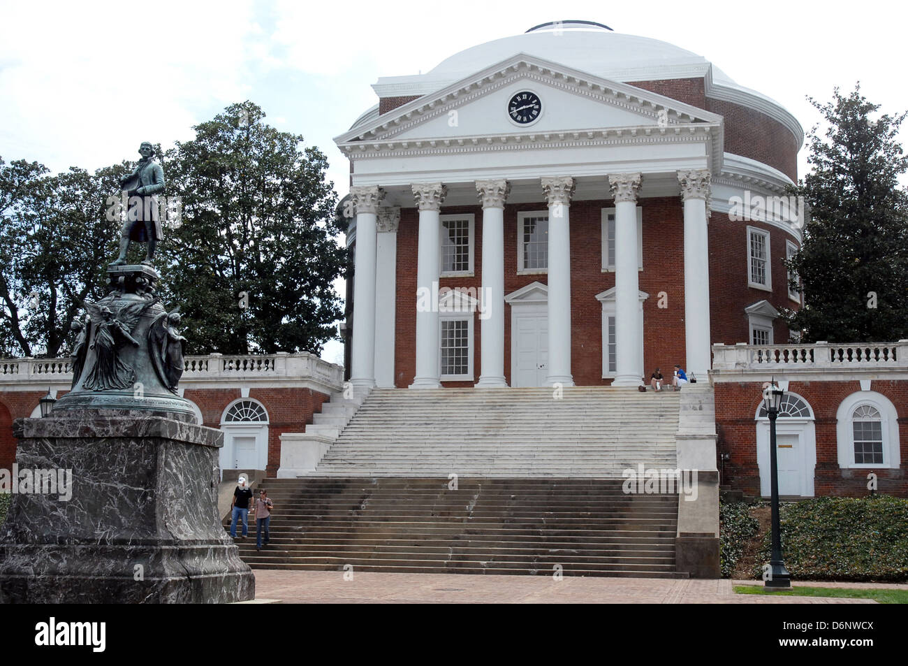 The Rotunda at University of Virginia designed by Thomas Jefferson as ...