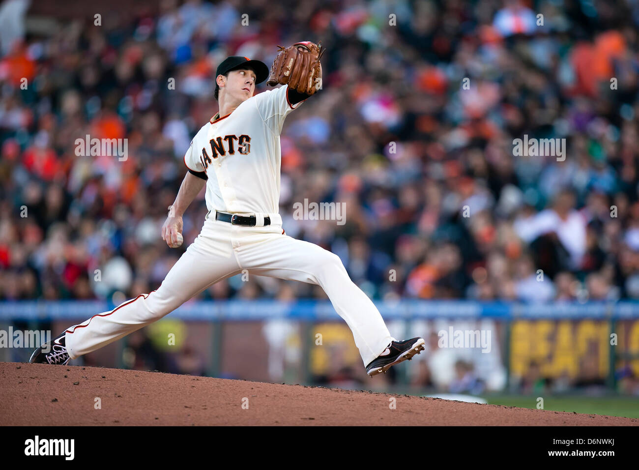 San Francisco, USA. 21st April, 2013. San Francisco Giants starting ...