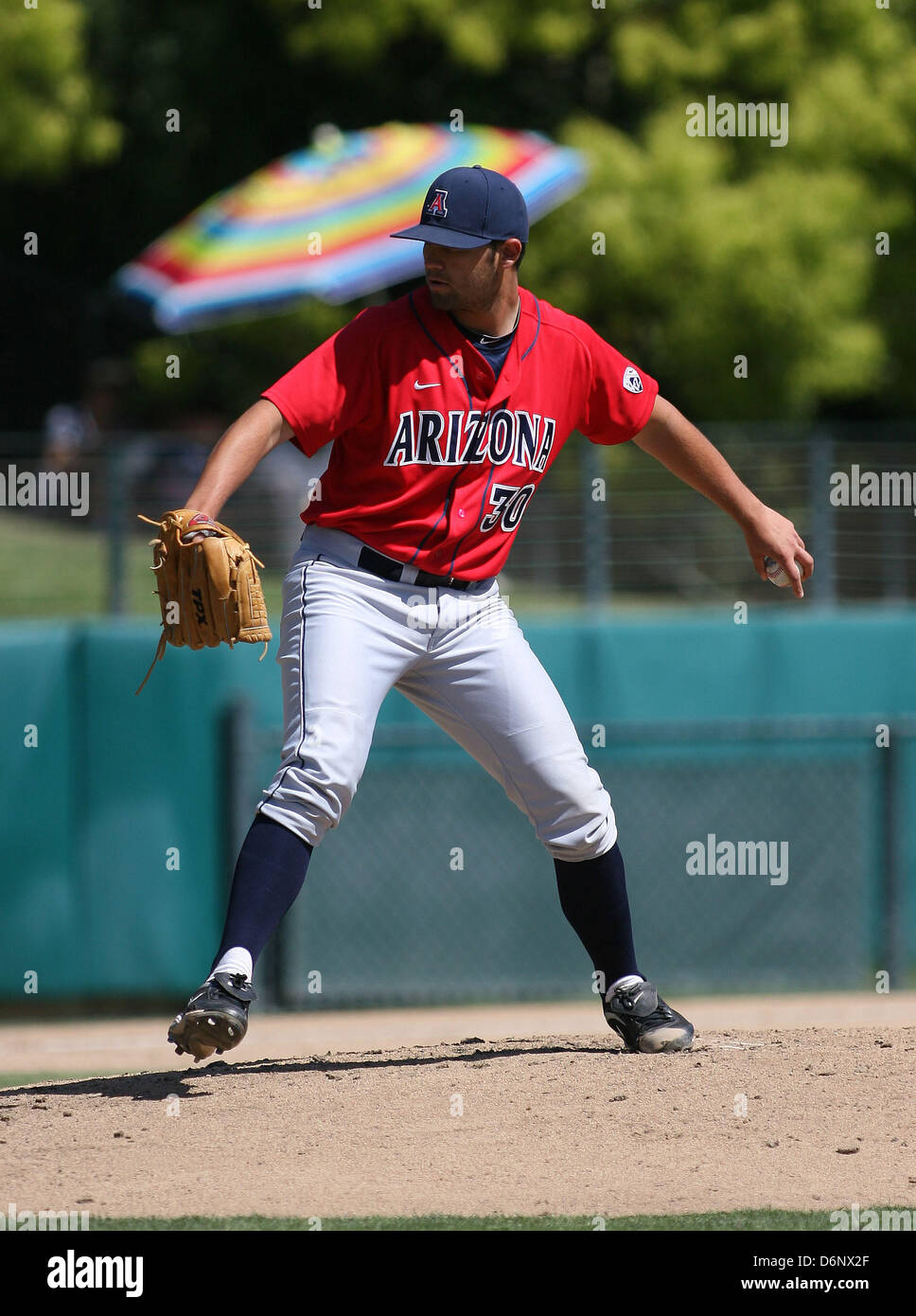 April 21, 2013: Arizona pitcher #30 Tyler Crawford in action during the ...