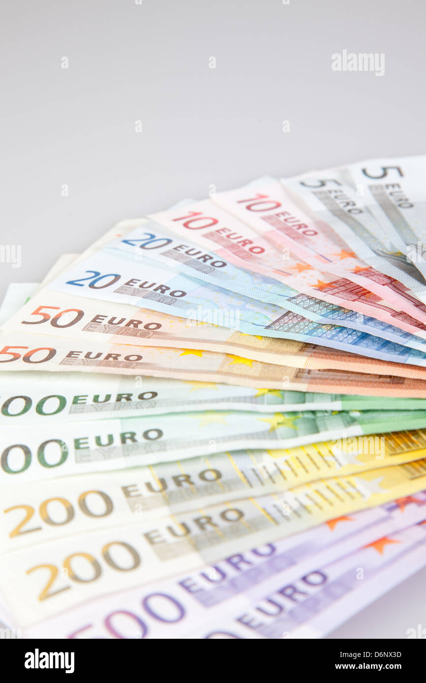 Berlin, Germany, Euro notes Stock Photo - Alamy