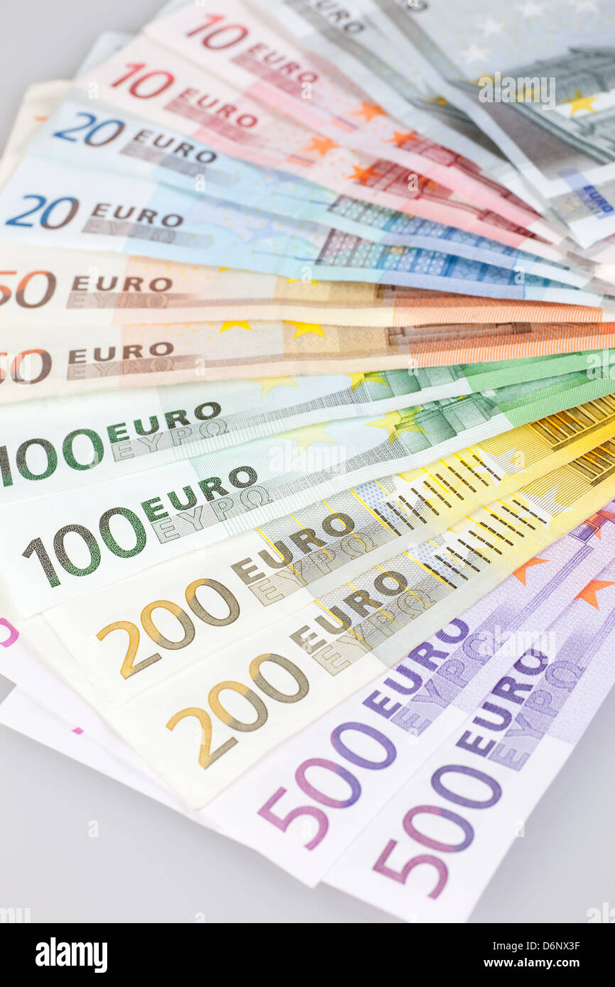 Berlin, Germany, Euro notes Stock Photo - Alamy
