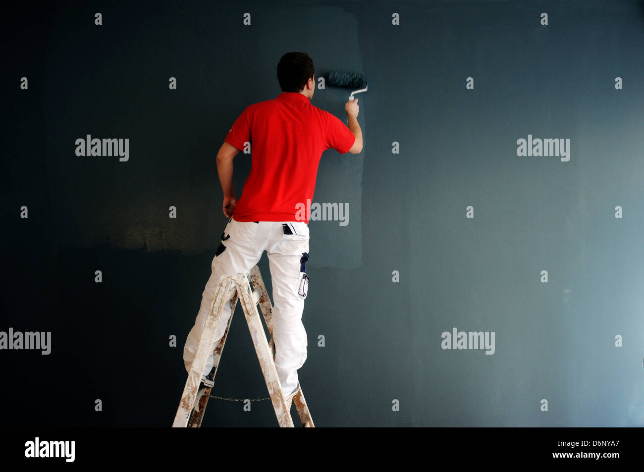 Professional painter during his work Stock Photo - Alamy