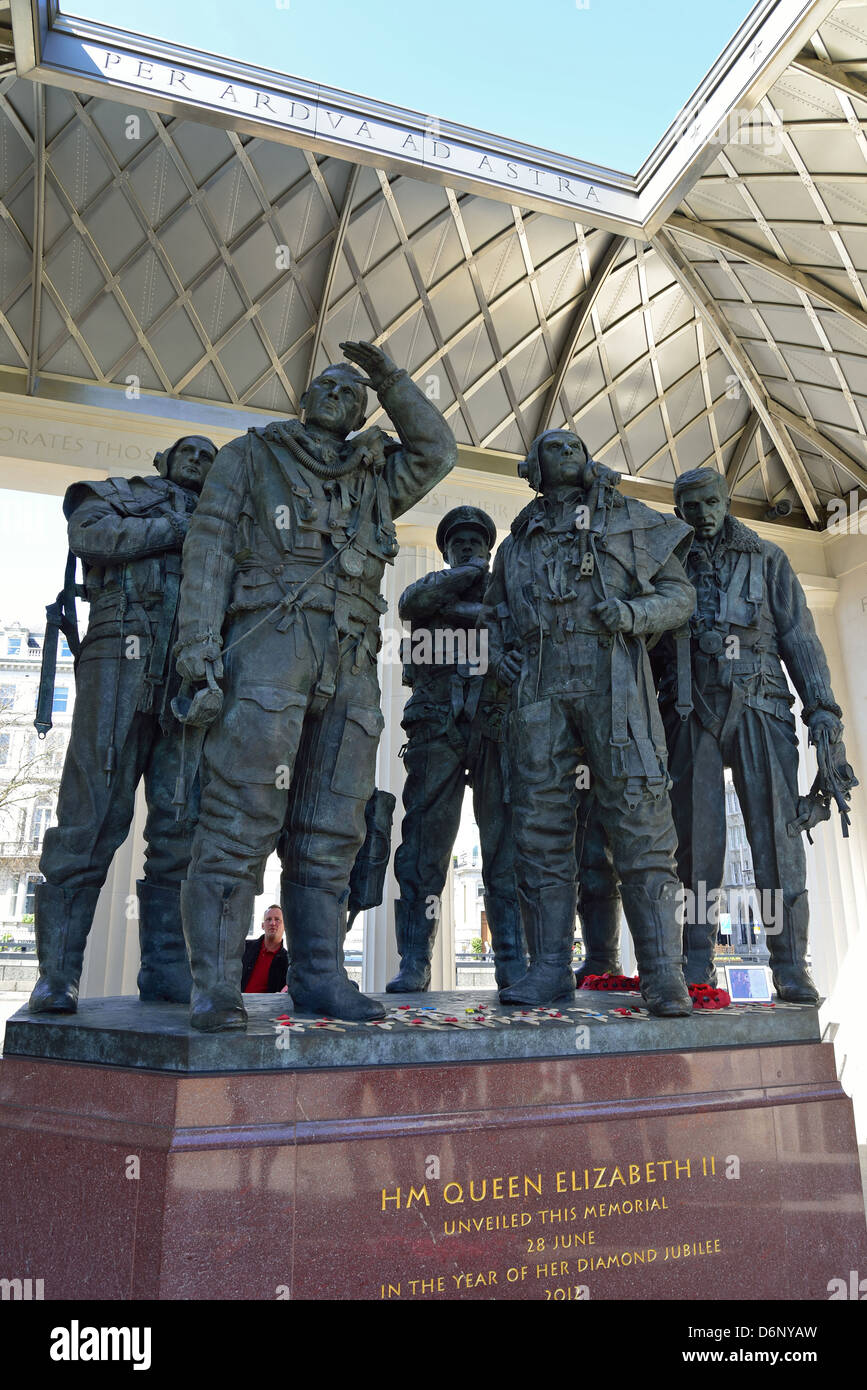 The Royal Air Force Bomber Command Memorial, Green Park, West End, City ...