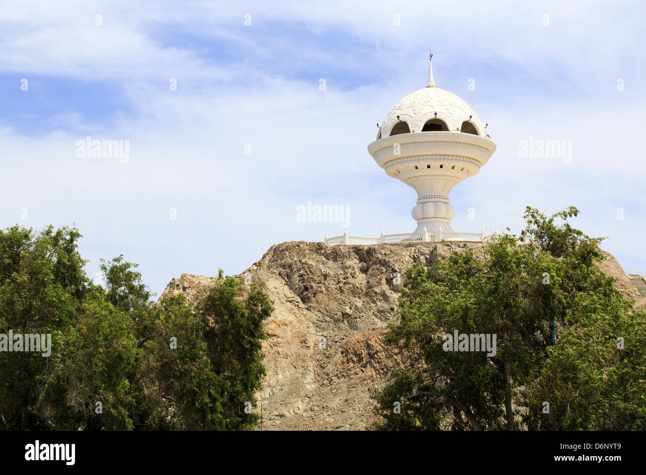 Riyam Monument, giant incense burner - landscape, in Mutrah, Muscat ...