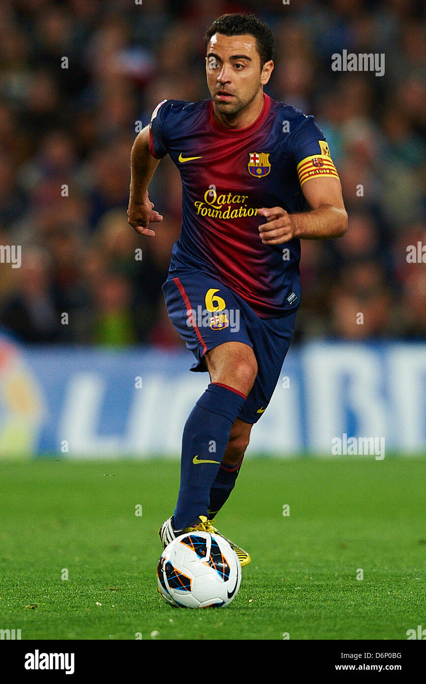 Xavi Hernandez (FC Barcelona), during La Liga soccer match between FC ...