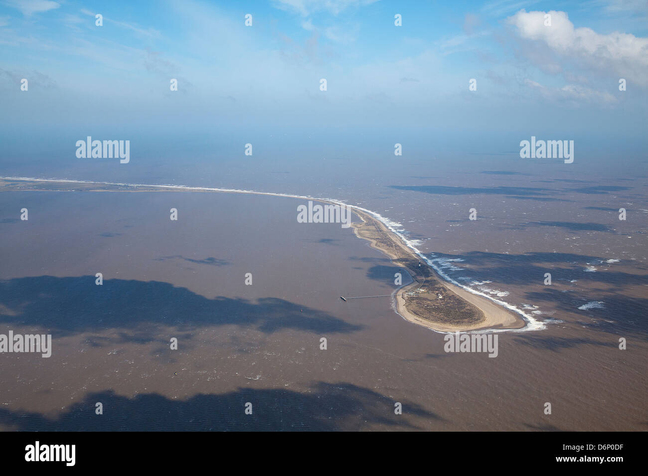 spurn point river humber east coast uk england aerial Stock Photo - Alamy