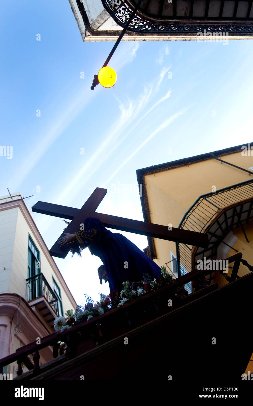 Stations of the Cross, Good Friday, Easter. Cuban city of Havana, La ...