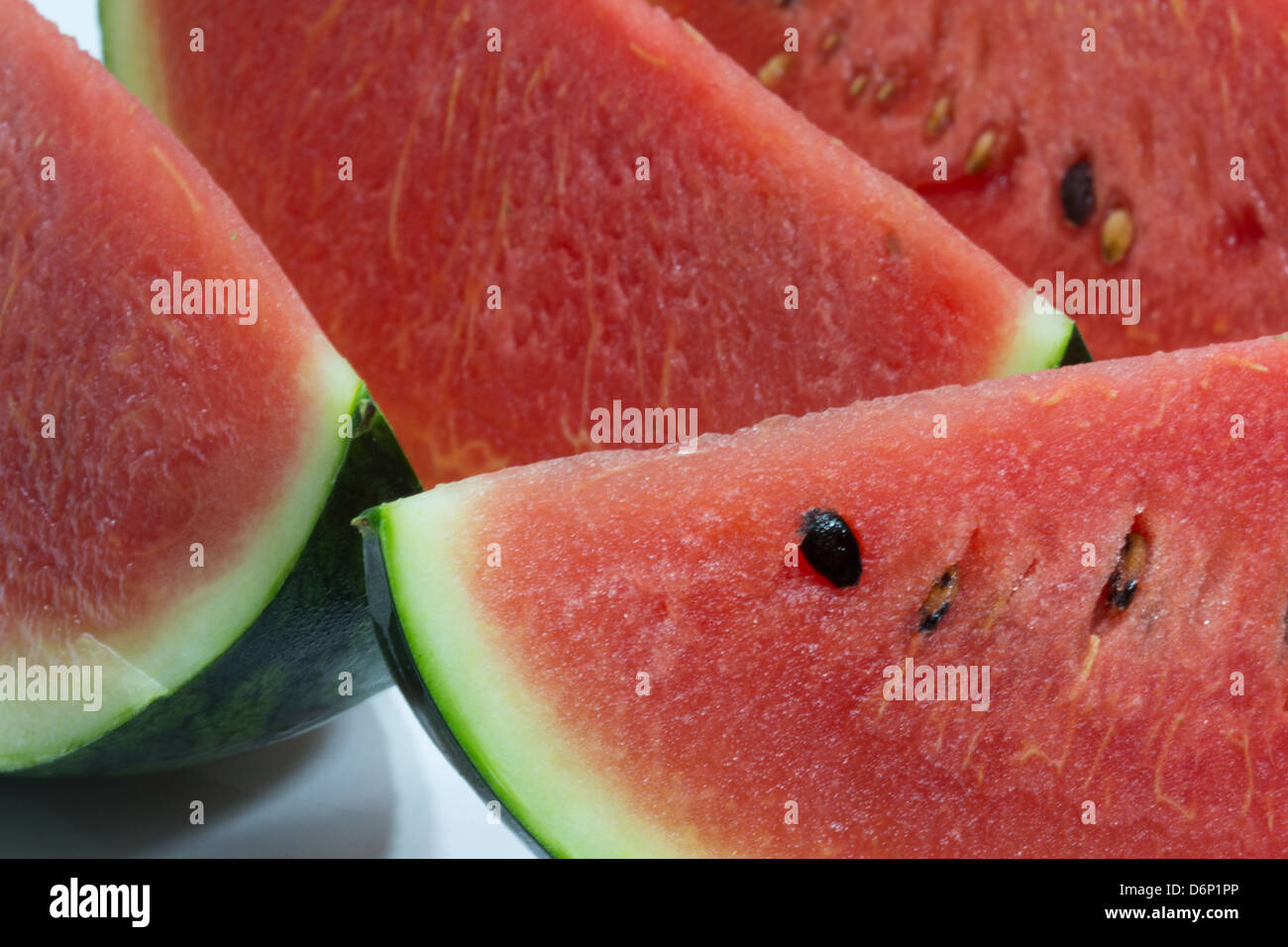 Slices of fresh watermelon Stock Photo - Alamy