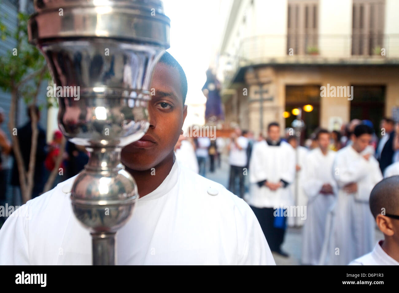 Stations of the Cross, Good Friday, Easter. Cuban city of Havana, La ...