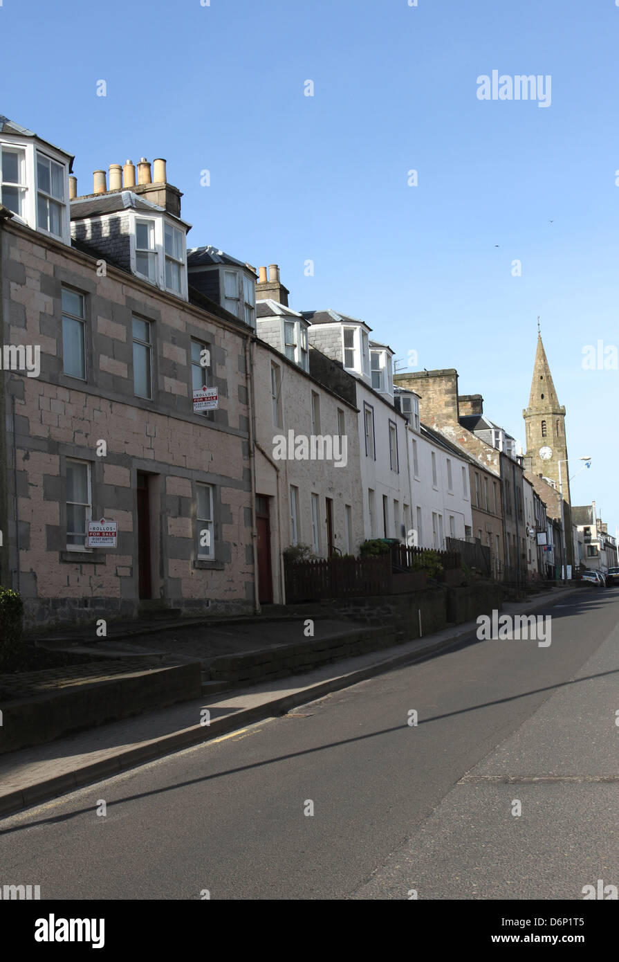 Newburgh street scene Fife Scotland April 2013 Stock Photo - Alamy