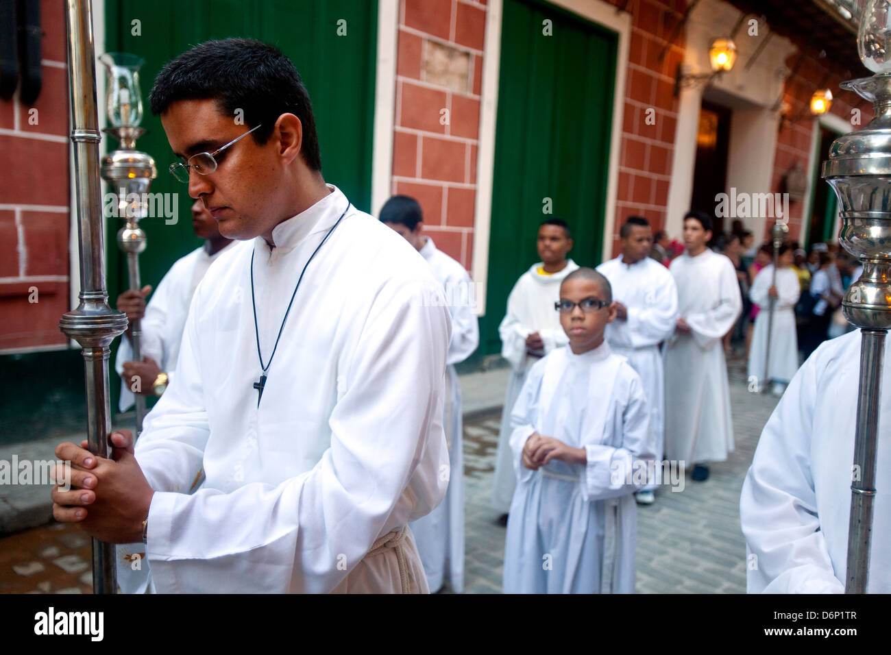 Stations of the Cross, Good Friday, Easter. Cuban city of Havana, La ...