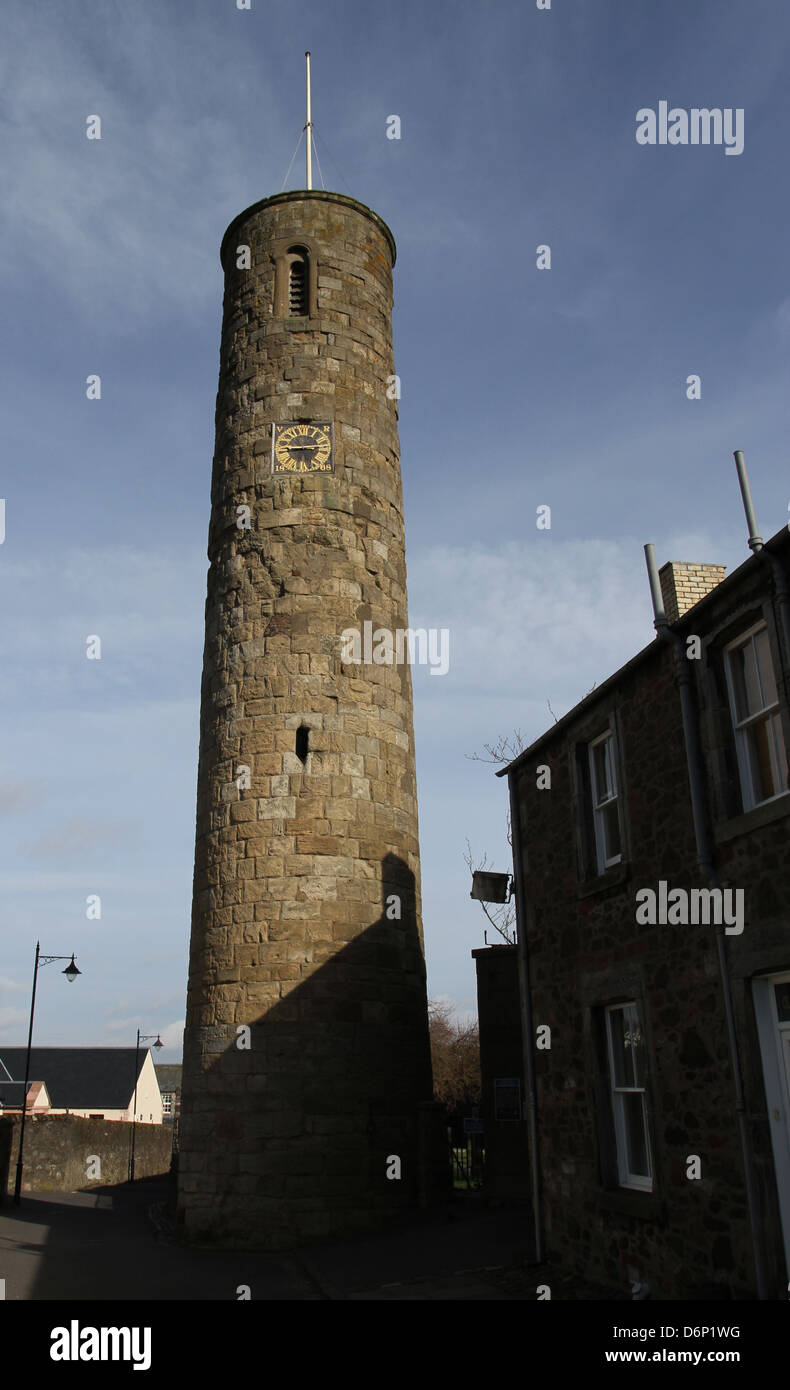 Round tower Abernethy Scotland April 2013 Stock Photo - Alamy