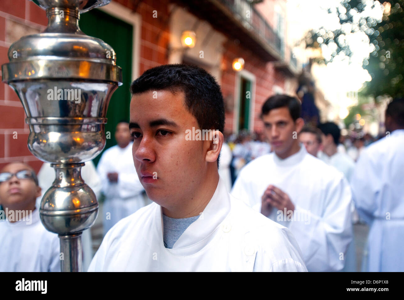 Stations of the Cross, Good Friday, Easter. Cuban city of Havana, La ...