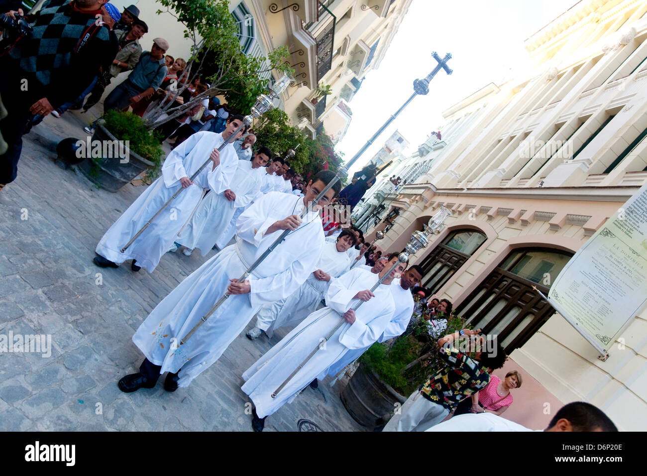 Stations of the Cross, Good Friday, Easter. Cuban city of Havana, La ...