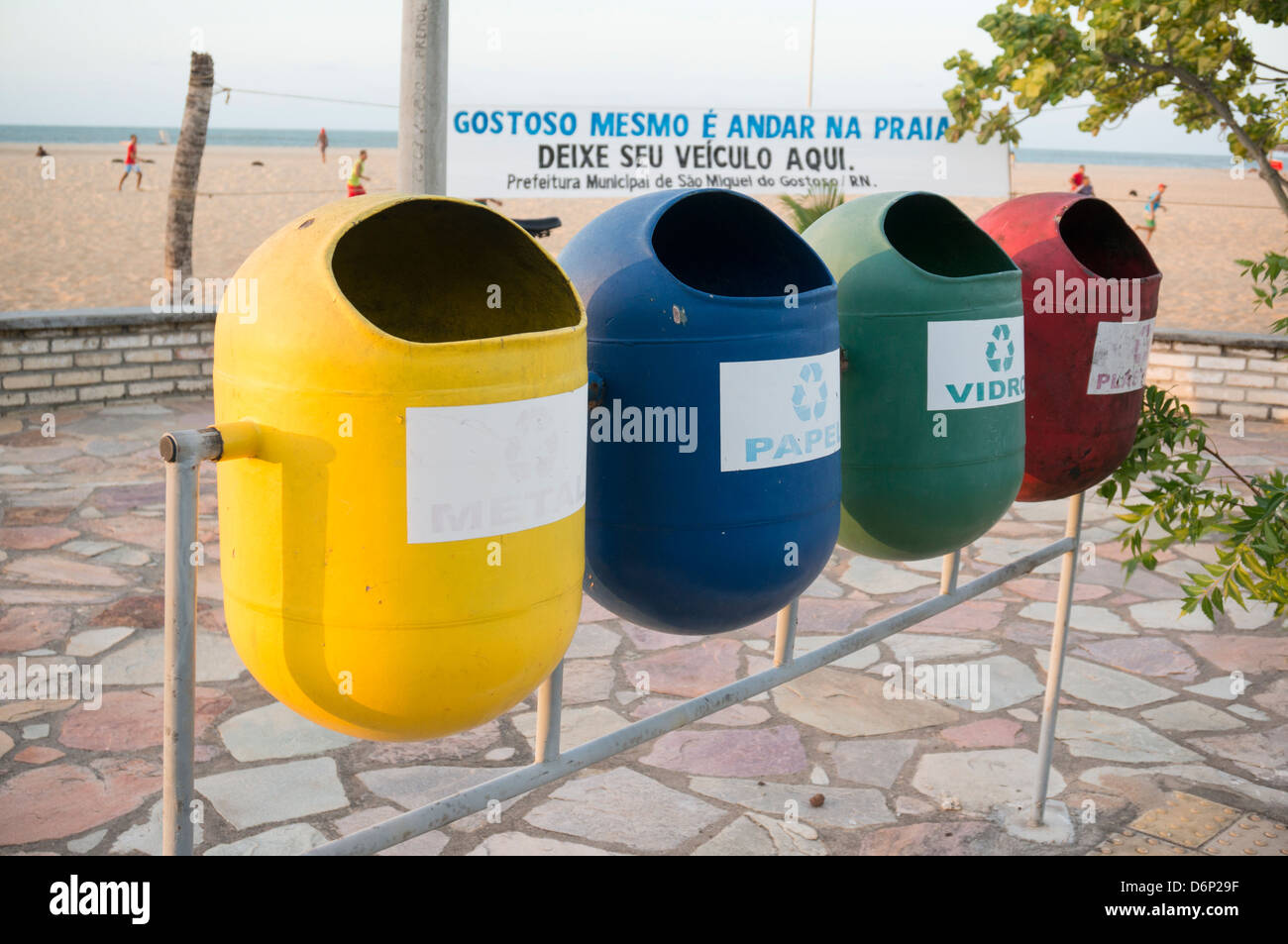 Colored recycle Containers Stock Photo - Alamy