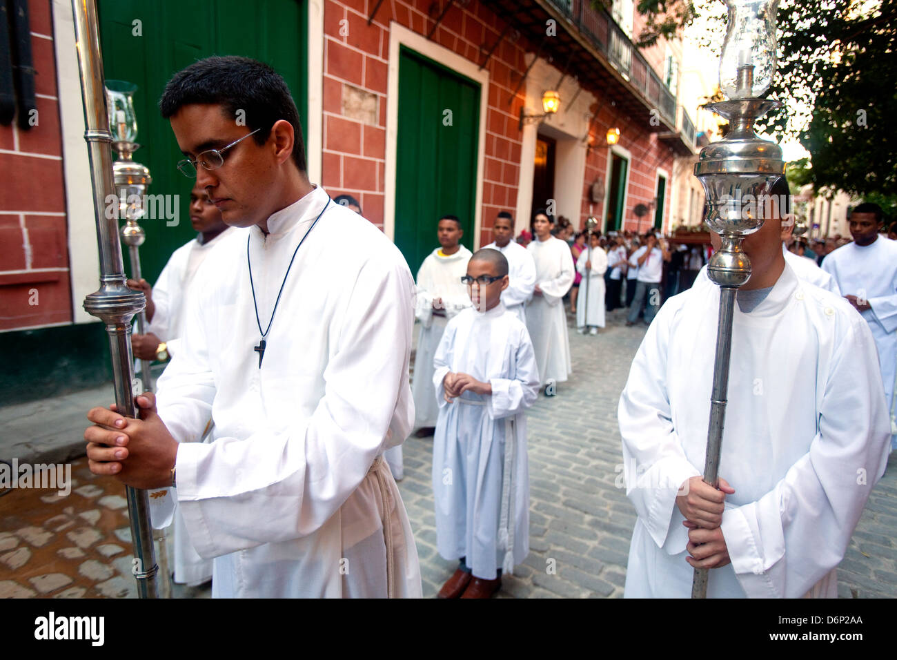 Stations of the Cross, Good Friday, Easter. Cuban city of Havana, La ...
