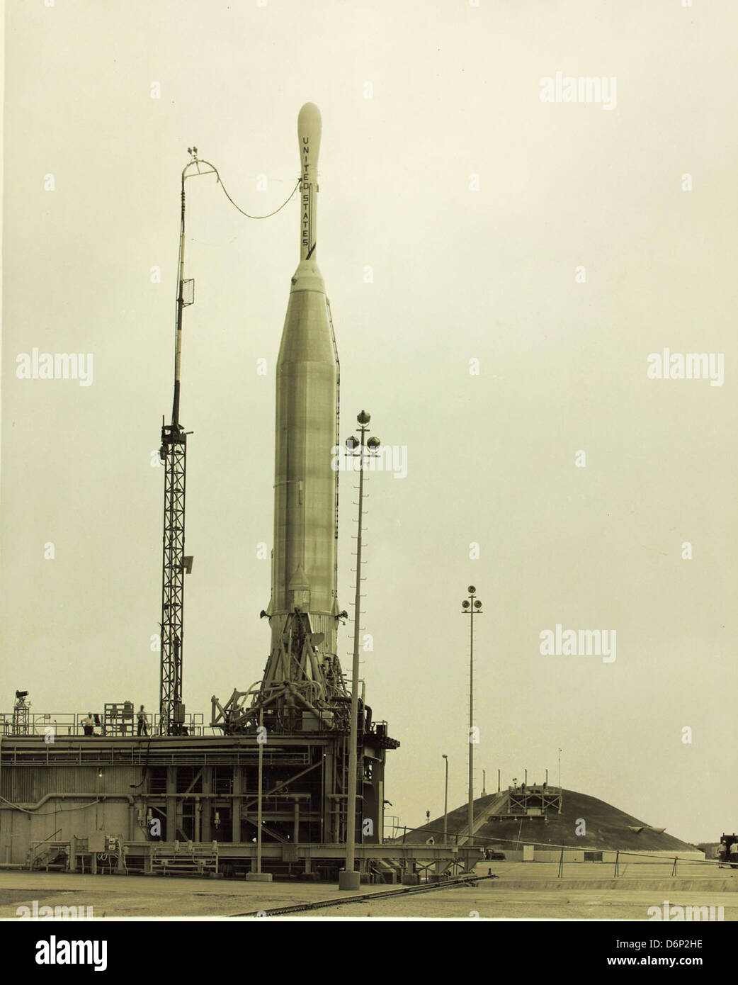 The Atlas Able 80D rocket, launched from Pad 12 at Cape Canaveral ...