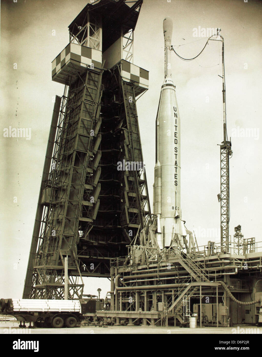 The Atlas Able 80D launch pad at Pad 12 was a key site for testing and ...