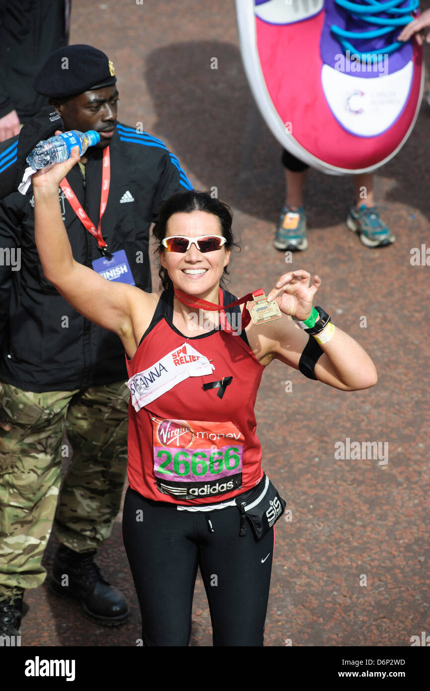 Susanna Reid at the Virgin London Marathon Finish on 21/04/2013 at The ...