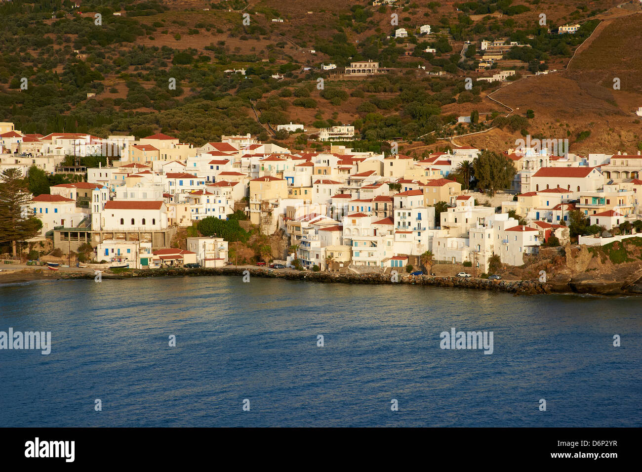 Hora, Andros Island, Cyclades, Greek Islands, Greece, Europe Stock ...
