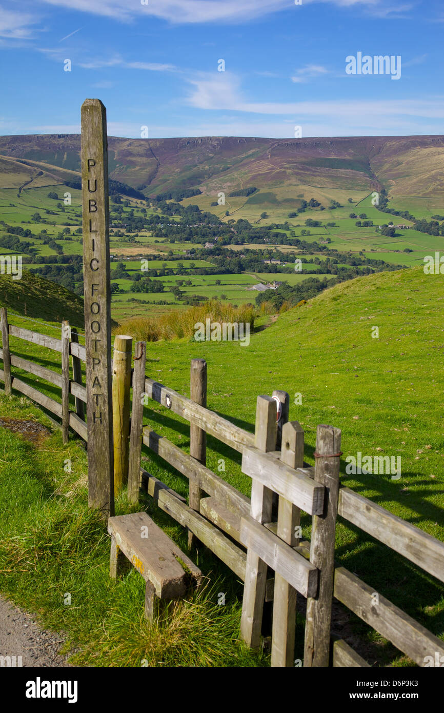 Wooden style over fence peak district derbyshire hi-res stock ...