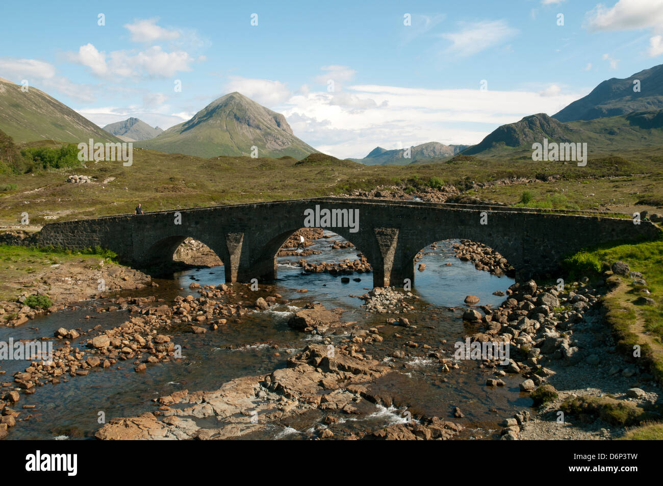 Marsco in the Red Cuillin Hills from the Sligachan river, Sligachan ...