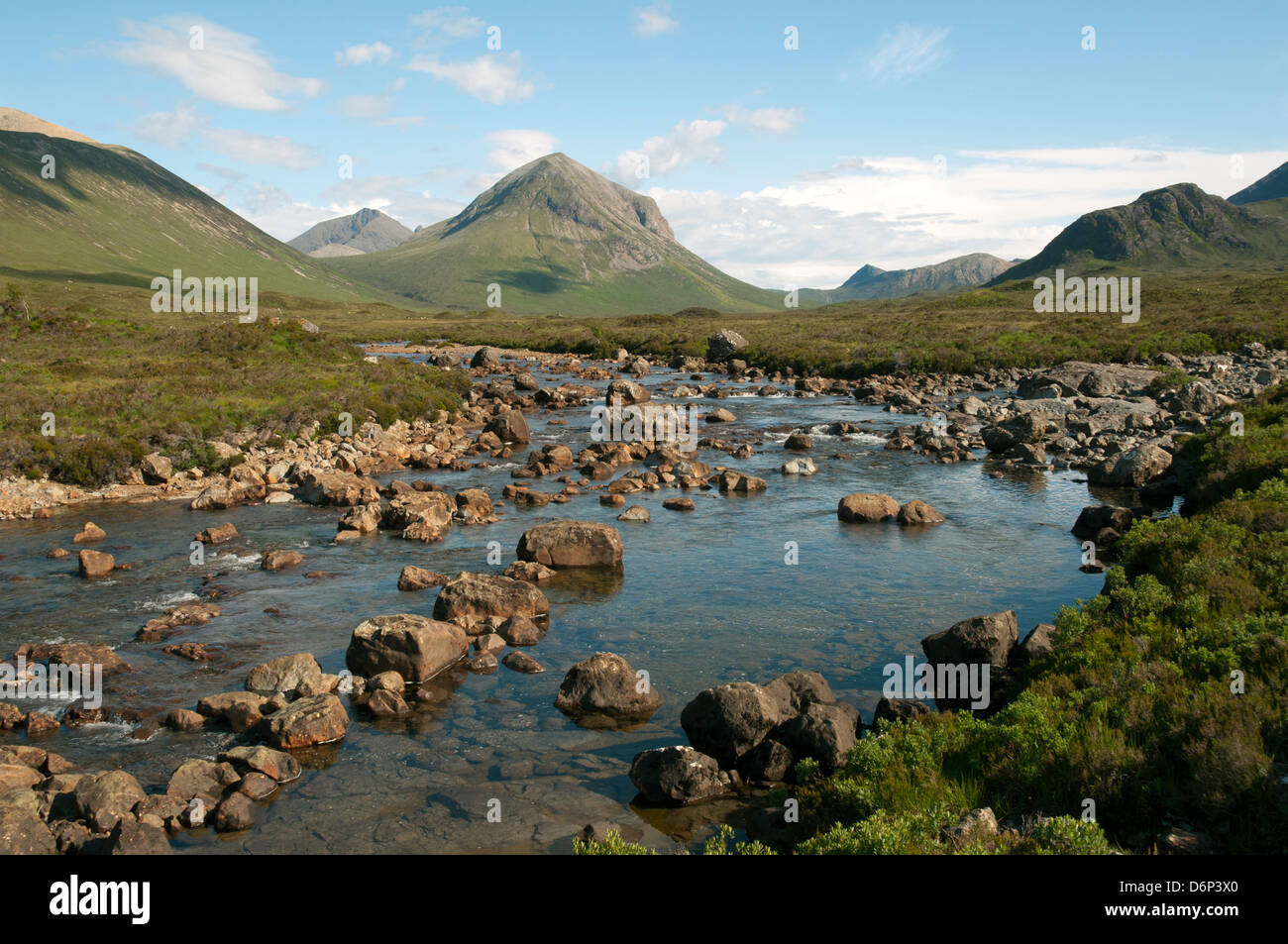 Marsco in the Red Cuillin Hills from the Sligachan river, Sligachan ...
