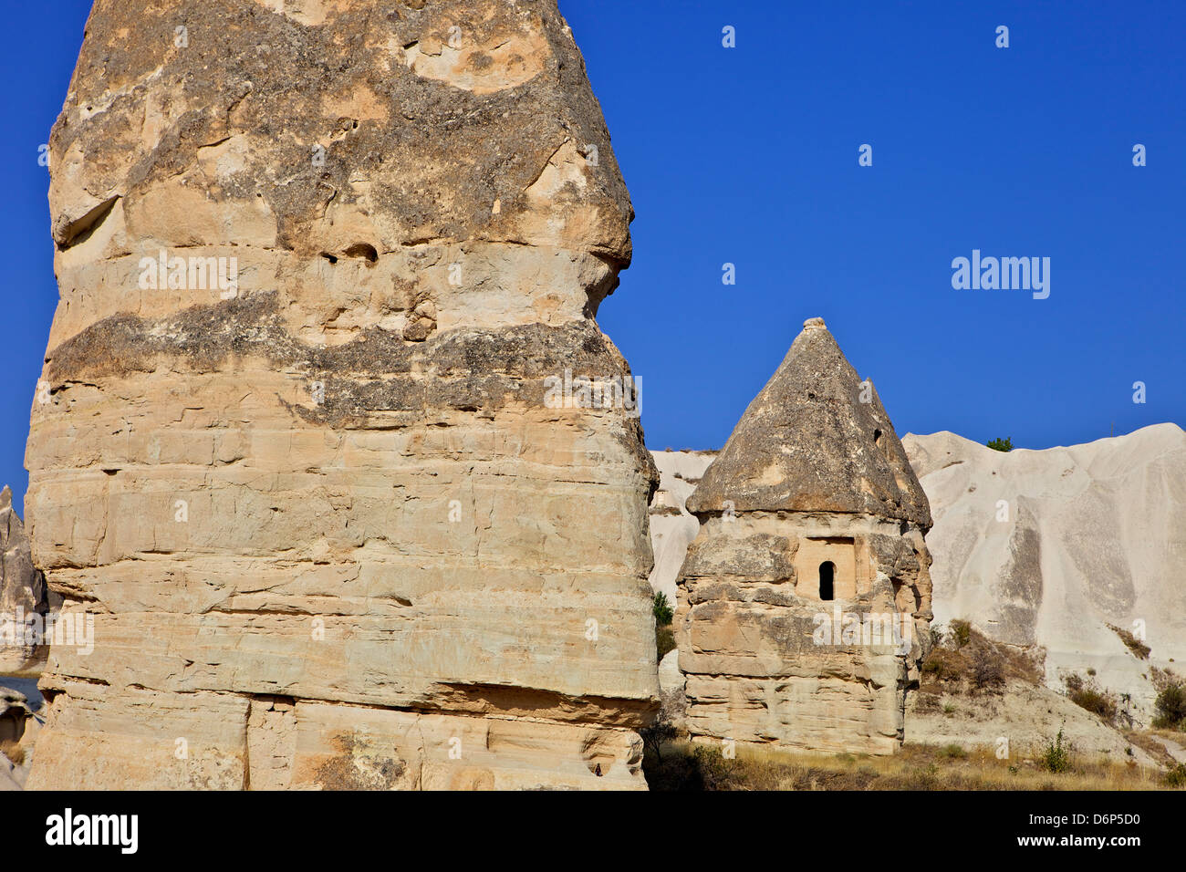 Fairy Chimneys rock formation landscape near Goreme, Cappadocia ...