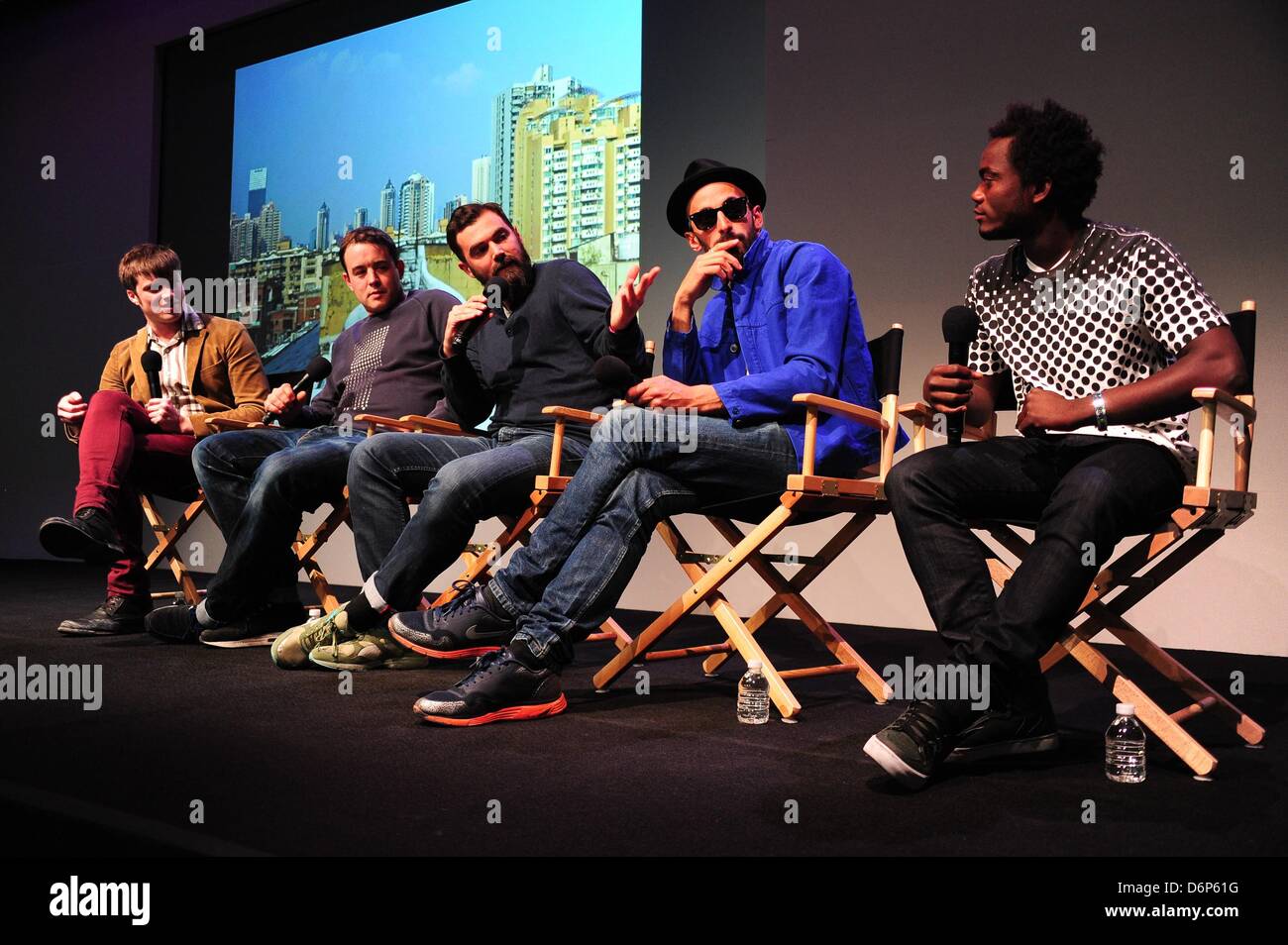 New York, USA. 21st April, 2013. Bryce Renninger, Alastair Siddons ...