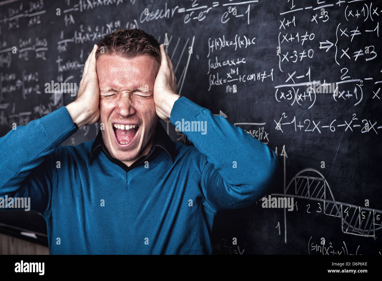Sad teacher classroom hi-res stock photography and images - Alamy