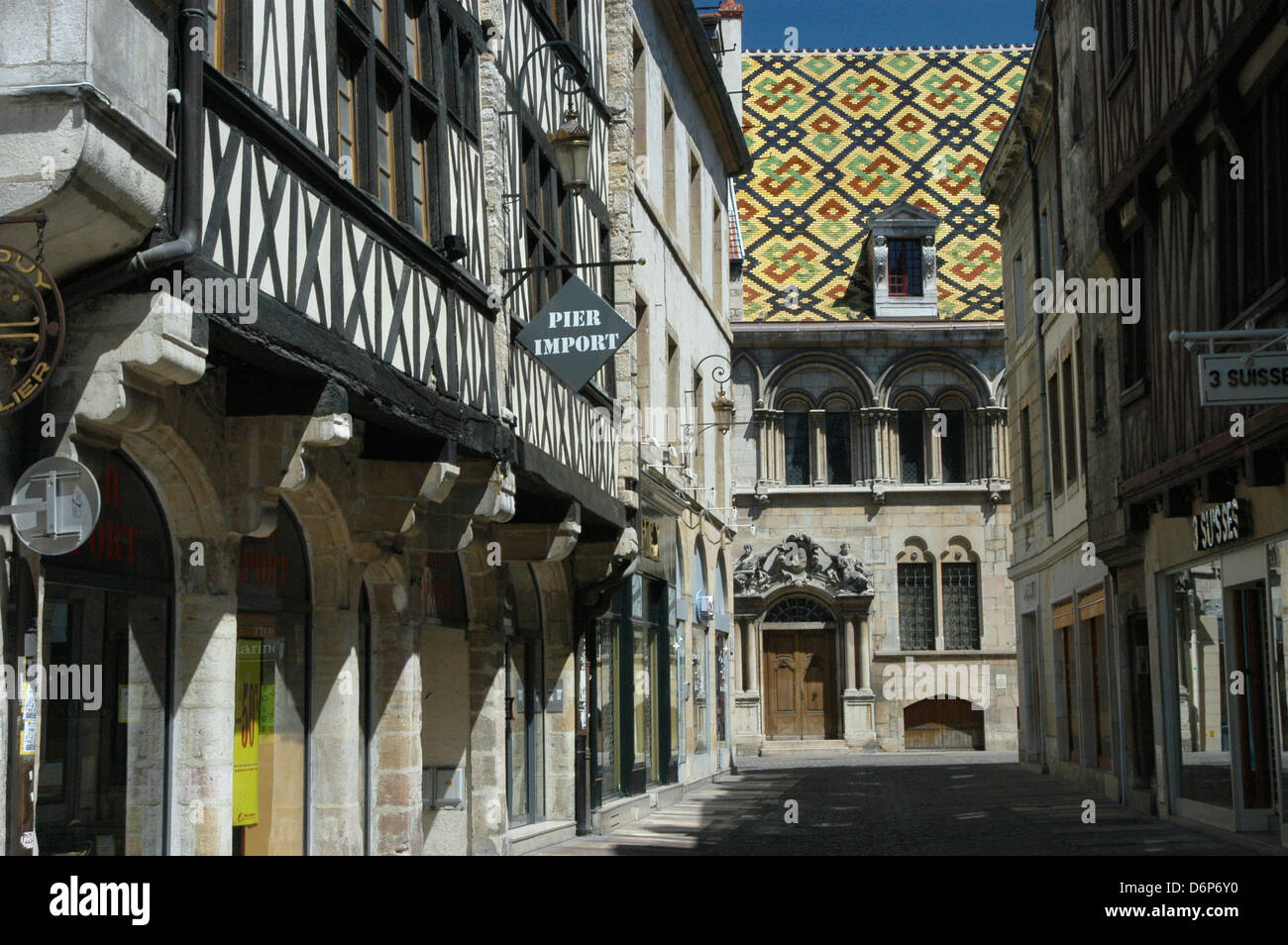 France, Dijon, 'Hotel Aubriot' (historic building) peaceful, harmonious ...