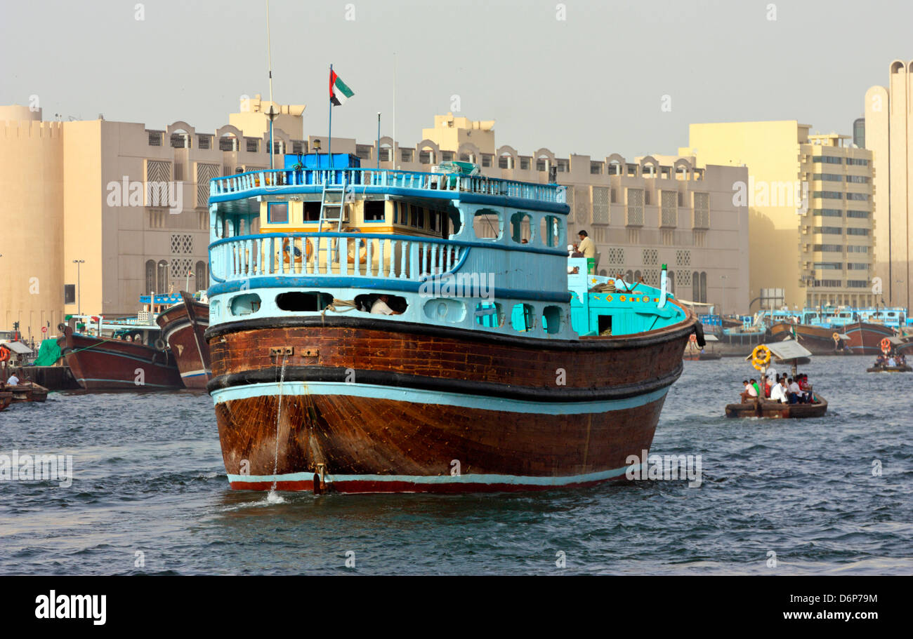 Dubai creek freight dhow hi-res stock photography and images - Alamy