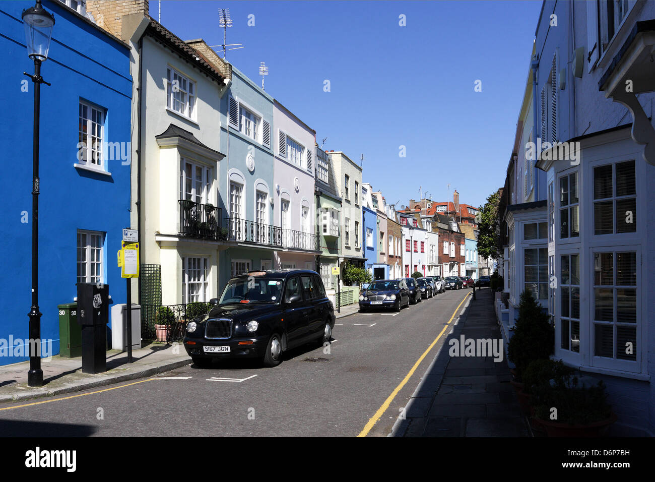 Colourful terraced properties in Godfrey Street,a selective and ...