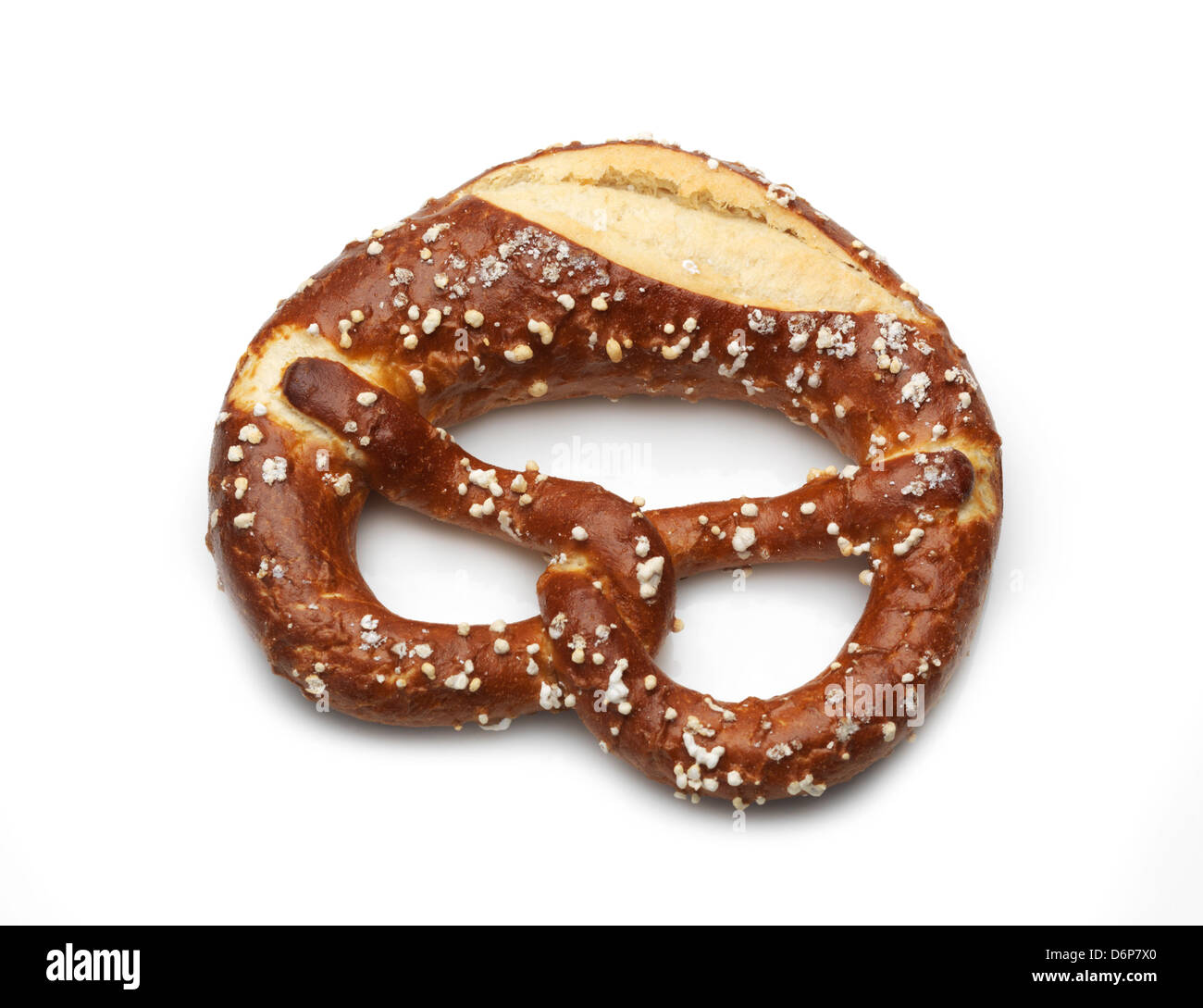 traditional german bread(bretzel) isolated on a white background Stock ...