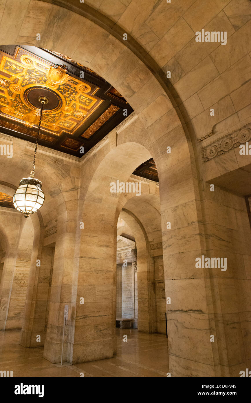 Interior of the New York Public Library main branch Stock Photo - Alamy