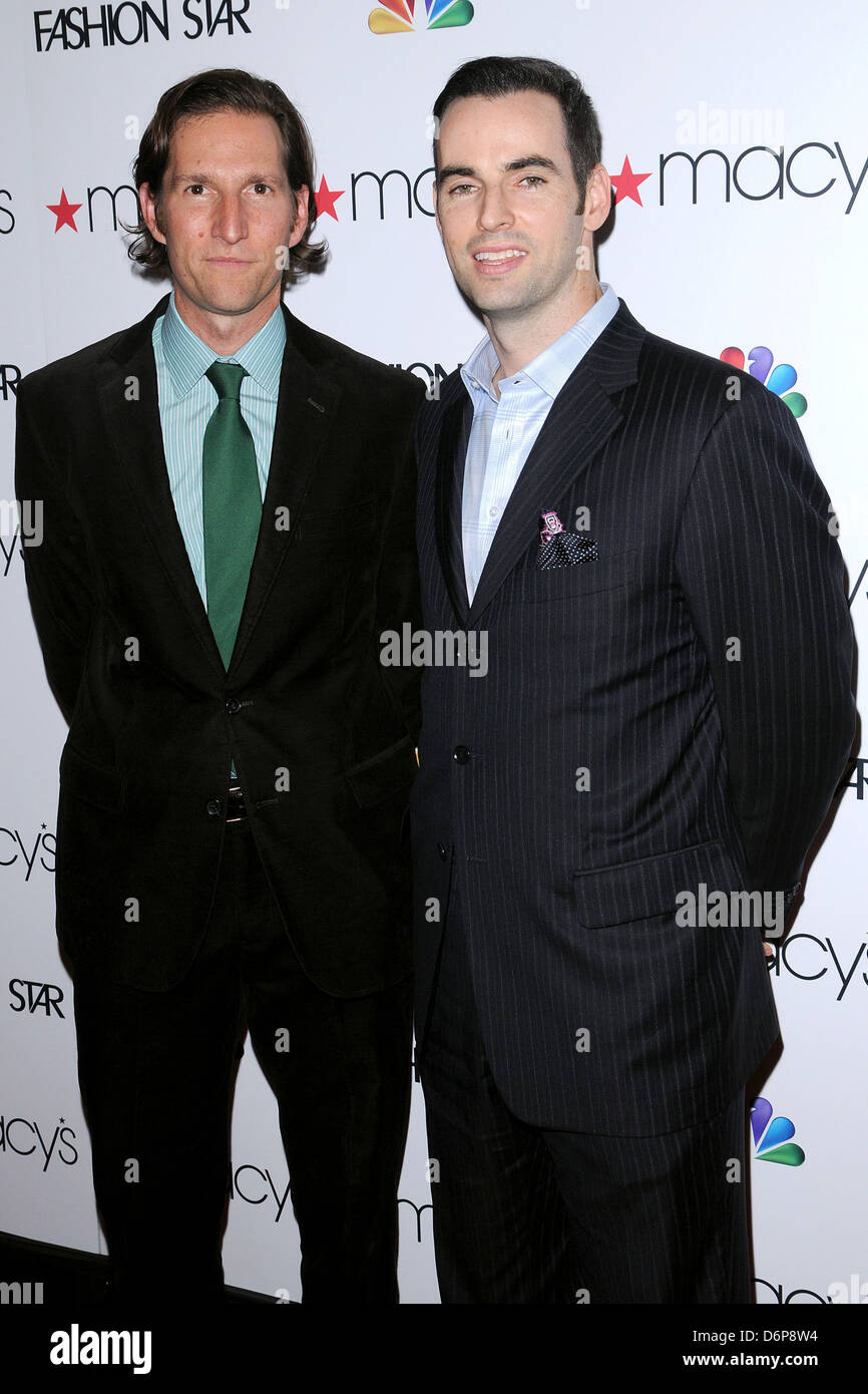 James Deutch and E.J. Johnston at the 'Fashion Star' celebration at ...