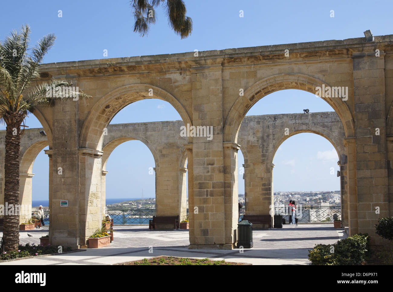 Malta, Valletta, UNESCO, St. Peter and Paul's Bastion, archways ...