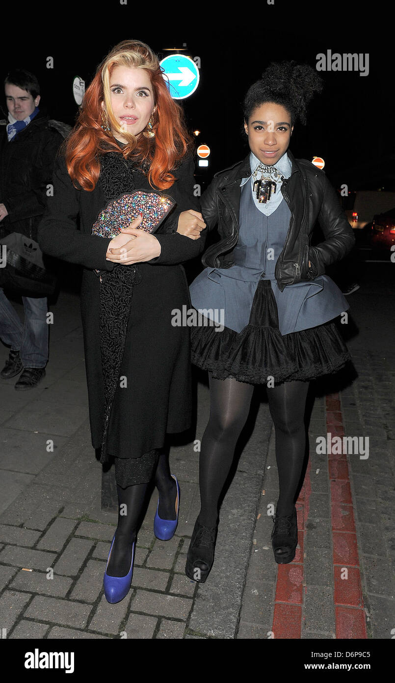 Lianne La Havas and Paloma Faith leaving the Scala in Kings Cross ...
