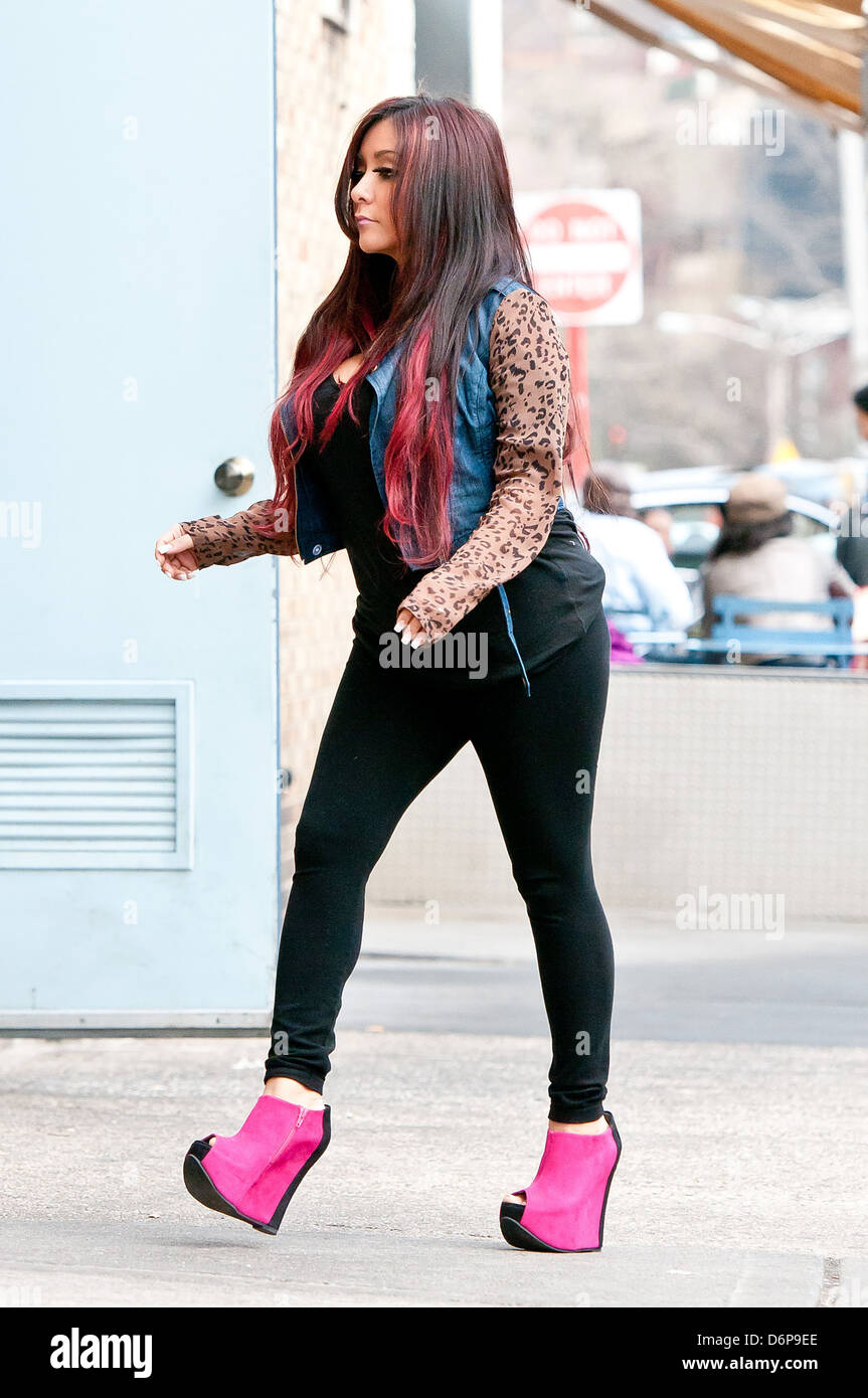 Nicole Polizzi out and about in the City. Jersey City, USA - 13.03.12 ...