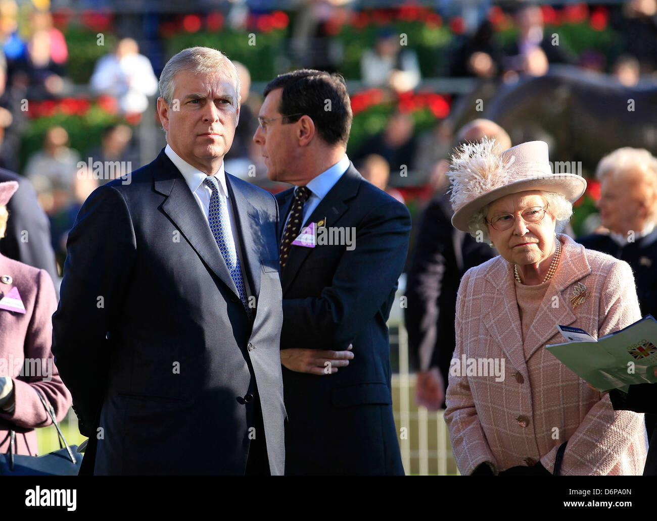 Queen elizabeth ii with prince andrew hi-res stock photography and ...