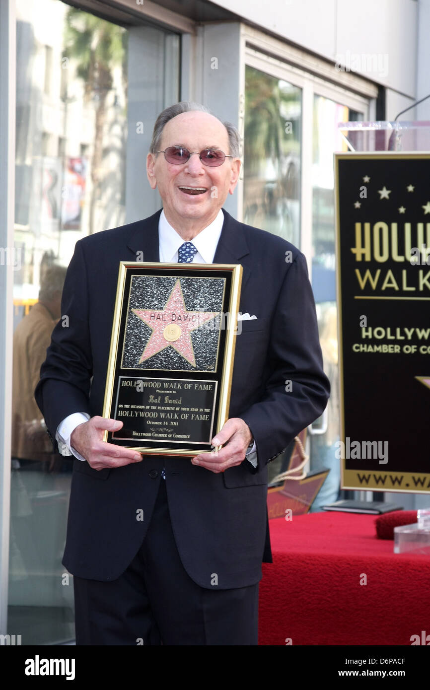 Hal David Hal David Hollywood Walk Of Fame Induction Ceremony Los ...