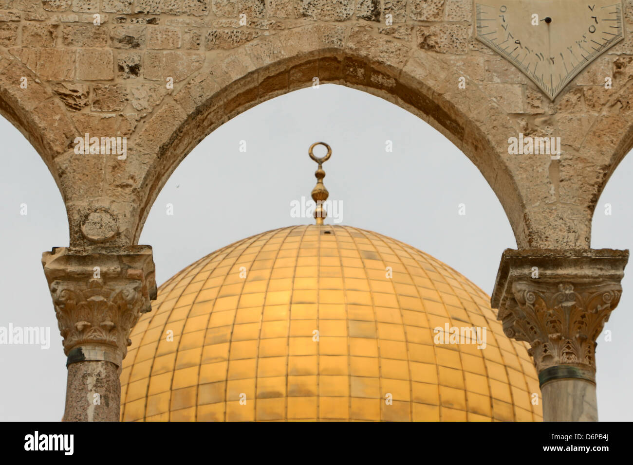 The Top of Dome of the Rock Stock Photo - Alamy