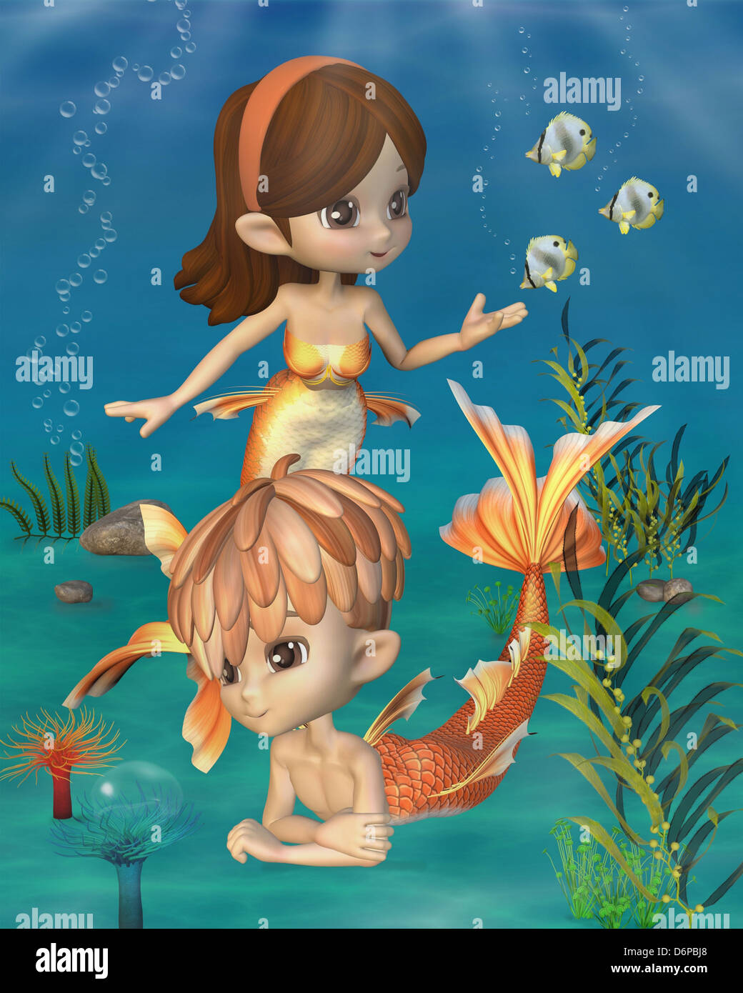 Merman fish hi-res stock photography and images - Alamy