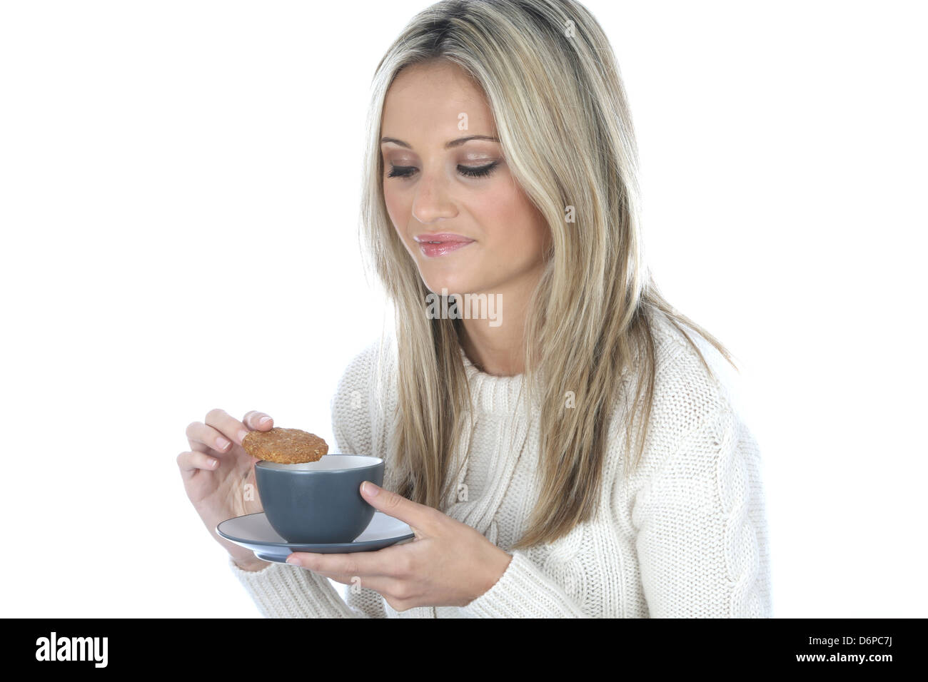 Dependable Confident Young Woman, Relaxing With Tea Or Coffee Hot ...